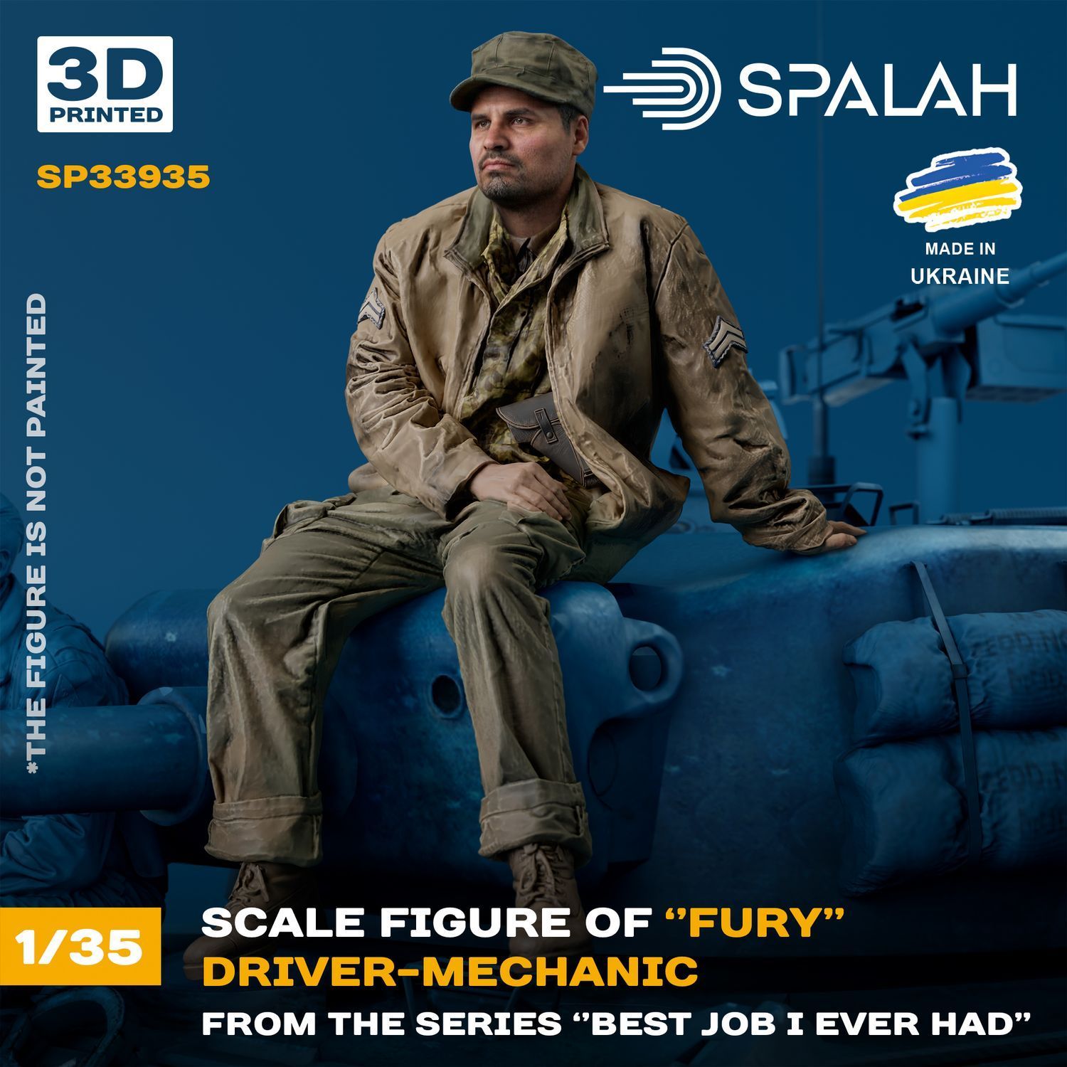 Figure "Mechanic-driver of “Fury” from the series “Best job i ever had”
